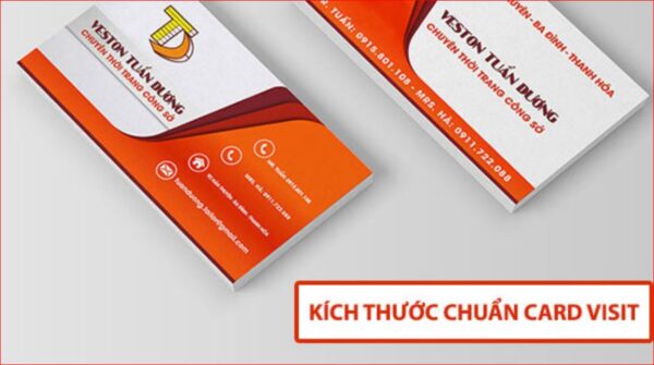 Kích thước chuẩn của card visit